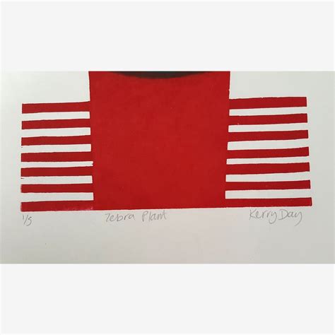 Zebra Succulent Plant Botanical Linocut Print — Kerry Day Arts