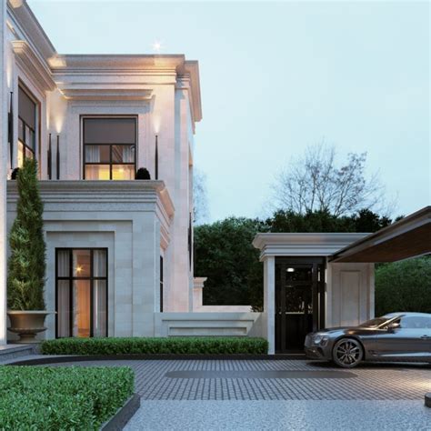 Classic Influence In Designing Facade Classic House Exterior House