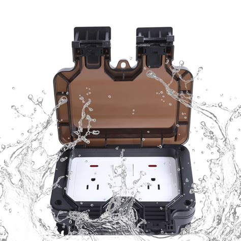 2 Gang Weatherproof In Use Outlet Cover Plug And Receptacle Protector