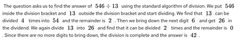 solved use the standard algorithm to find 546 13 how can[algebra] gauthmath