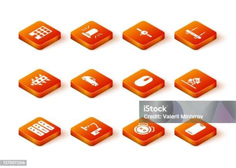 서버 데이터 웹 호스팅 로봇 암 손 공장 신호등 자동차 진공 청소기 컴퓨터 마우스 스마트 폰 및 안테나 아이콘을 설정합니다 벡터 3차원 형태에 대한 스톡 벡터 아트 및 기타