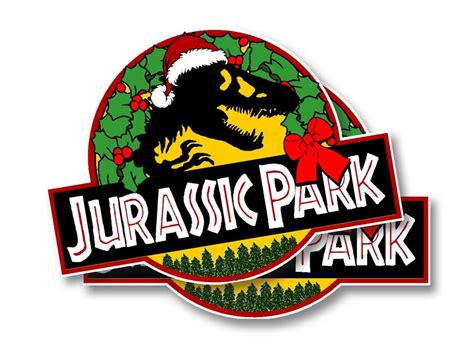 Jurassic Park Christmas Decals Or Magnets Permanent Or Magnetic