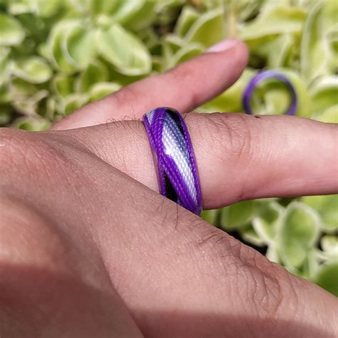 Asexual Pride Ring Asexual Resin Ring Etsy