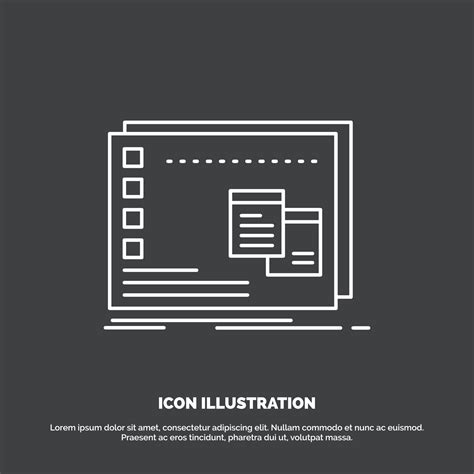 Window Mac Operational Os Program Icon Line Vector Symbol For Ui