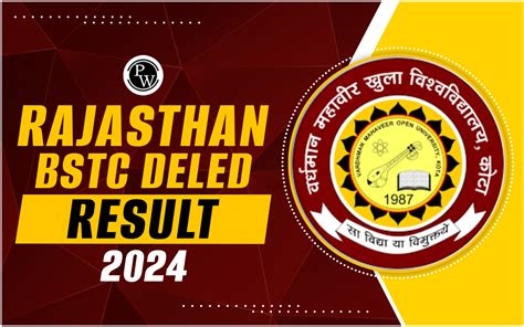 Rajasthan Bstc Deled Result 2024 Out Download Link Merit List