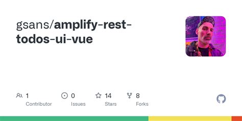 Github Gsansamplify Rest Todos Ui Vue