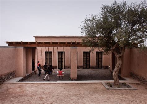 Mud Bricks And Woven Rattan Used To Build Preschool In Morocco