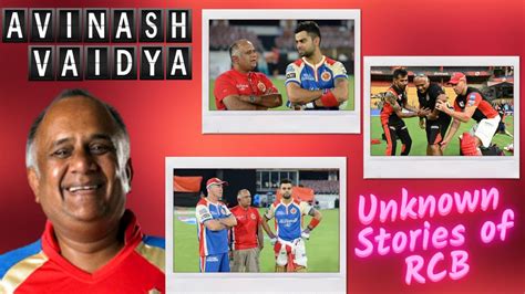 Unknown Stories Of Rcb Ftavinash Vaidya The Dressing Room Show