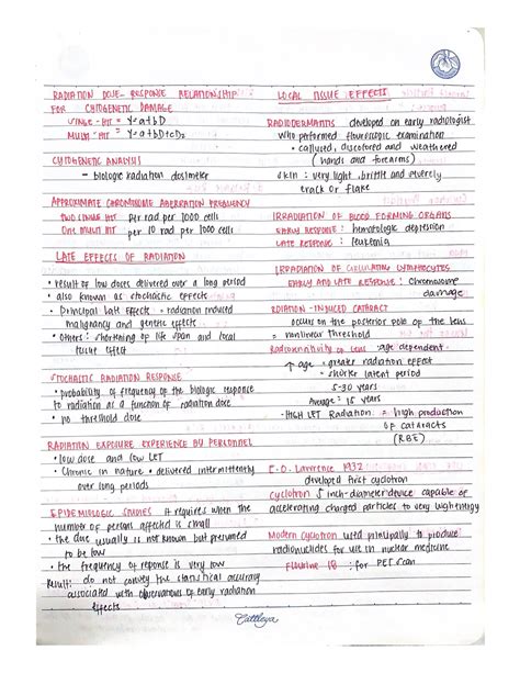 Radiation Biology Radiation Dose Response Relationship Radiobiology