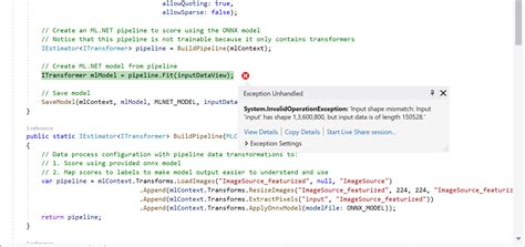 Resize Image In Generated Code Has Wrong Dimensions · Issue 965 · Dotnetmachinelearning