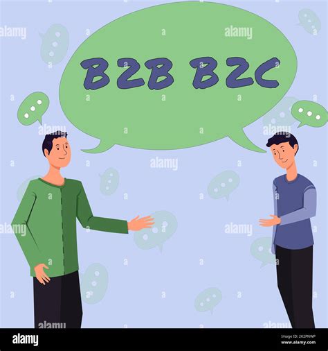 Text Showing Inspiration B2b B2c Word Written On Two Types For Sending