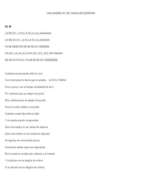 Una Madre No Se Cansa De Esperar Pdf