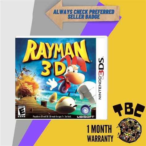 Rayman 3d Nintendo 3ds [us] Shopee Philippines