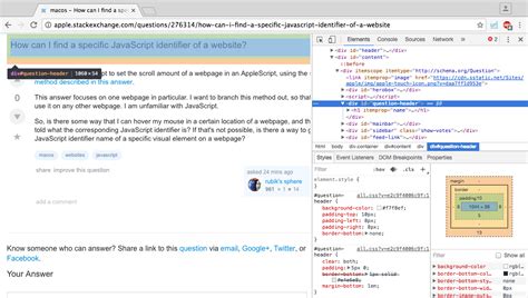 Cómo puedo encontrar un identificador de JavaScript específico de un