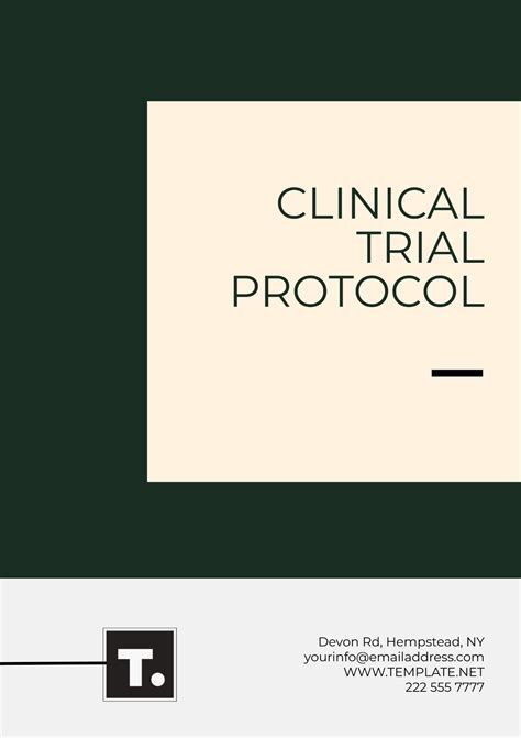 Free Clinical Trial Protocol Template To Edit Online