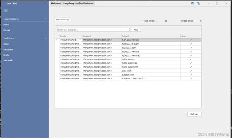 C实现发送和接收邮件的winform邮箱（保存至mysql本地数据库）mail Clientwinform 后台发送邮件 Csdn博客