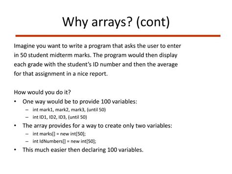 Ppt Introduction To Arrays Array Powerpoint Presentation Free Download Id5385458