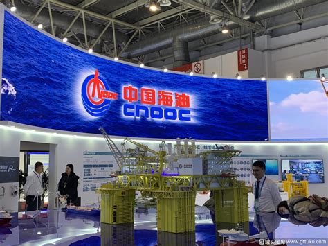 中国海油 CNOOC 石油开采模型 罐头图库