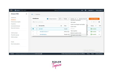 Aurora Replicas Scaler Topics
