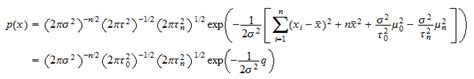 normal distribution bayesian estimation