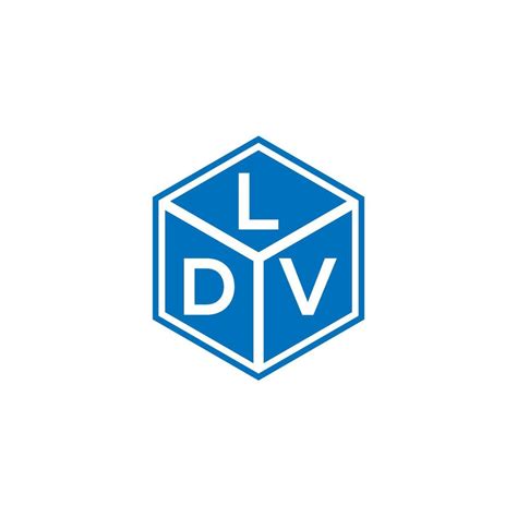 Ldv Letter Logo Design On Black Background Ldv Creative Initials Letter Logo Concept Ldv
