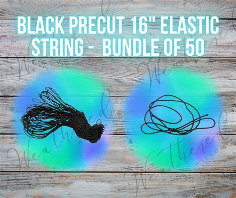 Elastic String Pre Cut 16 Bundle Of 50 The Weathered Willow Co