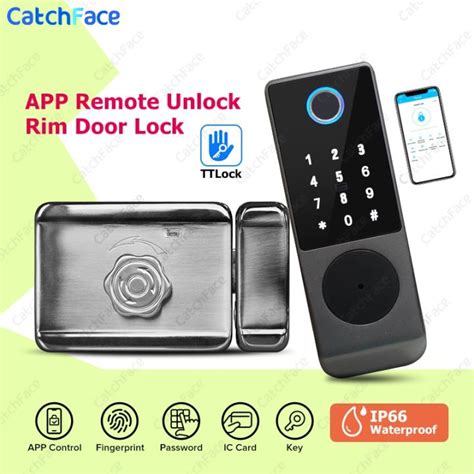 Fingerprint Waterproof Outdoor Gate Remote Control Bluetooth Ttlock App Passcode Rfid Card