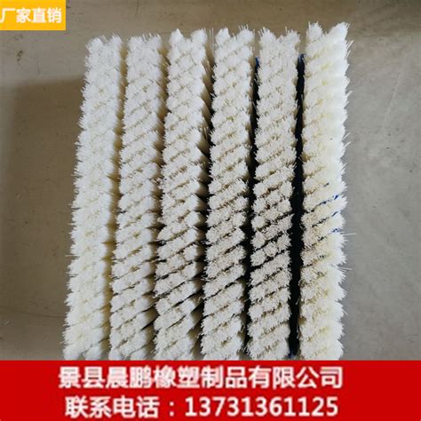 包邮耐磨浇筑工业尼龙毛刷 啤酒厂贴标机头标毛刷 尼龙丝工业毛刷 阿里巴巴