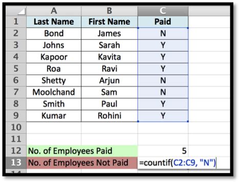 Microsoft Excel Tutorial How To Use Countif Function DeZyre Com