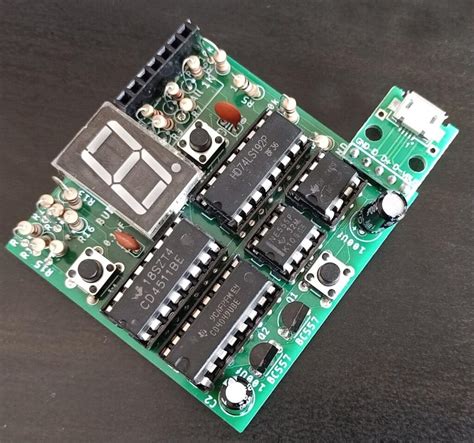 One Digit Up And Down Counter Using 74ls192 Cd40192 And Rf Remote Control Diy Digital Scoreboards