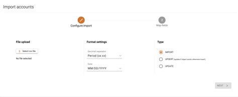 Import Or Update Accounts Younium