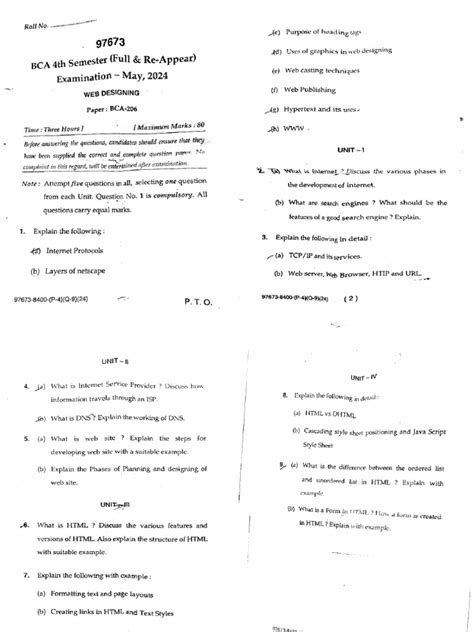 Bca 4 Sem Web Designing 97673 May 2024 Pdf