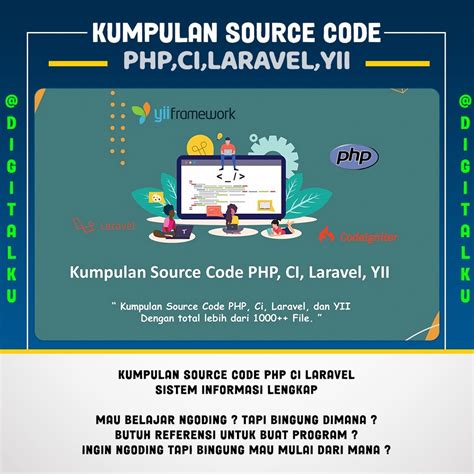 Jual Kumpulan Source Code Php Ci Laravel Sistem Informasi Lengkap