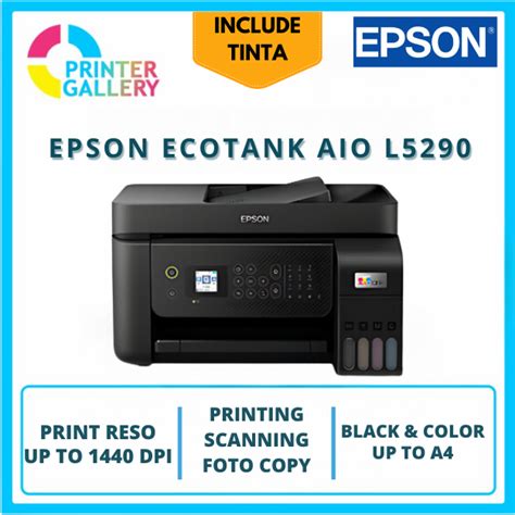 Jual Free Tinta Printer Epson Ecotank L5290 A4 Wi Fi All In One Ink