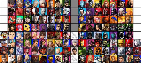 Roster I Made For Modded Ultimate Marvel Vs Capcom 3 Flip For