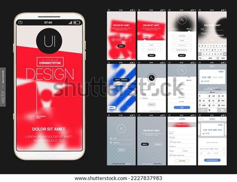 Design Mobile App Ui Ux Gui Stock Vector Royalty Free 2227837983 Shutterstock