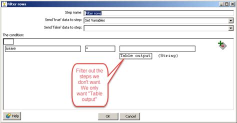 Table Output Name From Command Line In Pentaho Kettle Stack Overflow