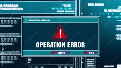 32 Operation Error Warning Notification Generated On Digital System