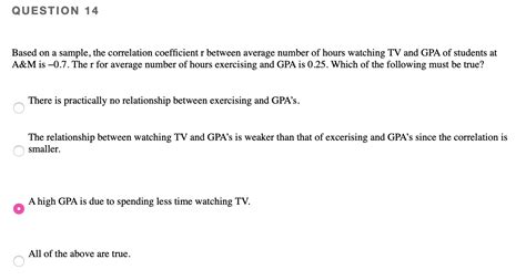 Solved QUESTION Based On A Sample The Correlation Chegg