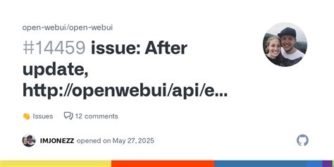 Issue After Update Openwebuiapiembed Gives 400 · Open Webui Open Webui · Discussion