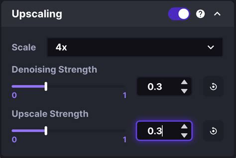 Enhancement Upscaling In Cli U Factor Strength Doesnt Allow