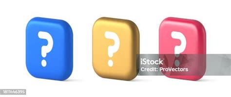 물음표 버튼 조언 주의 답변 Faq 포인트 인터넷 정보 지원 3d 아이콘 0명에 대한 스톡 벡터 아트 및 기타 이미지 0명