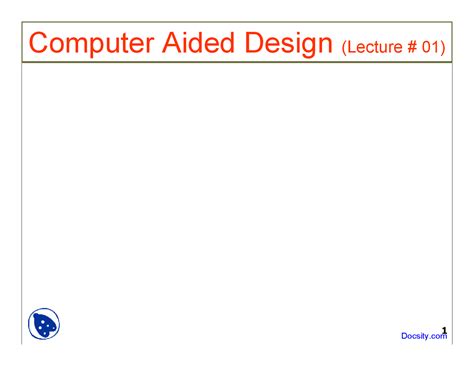 technical graphics practices computer aided design lecture slides