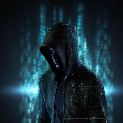 Premium Ai Image Unknown Hacker On Cyber Background Internet