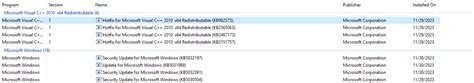 Windows Server 2016 And Microsoft Visual C After Patching Creates Problem In My Server