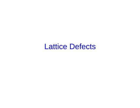 pdf lattice defects nptel lattice defects pdf · cracks these