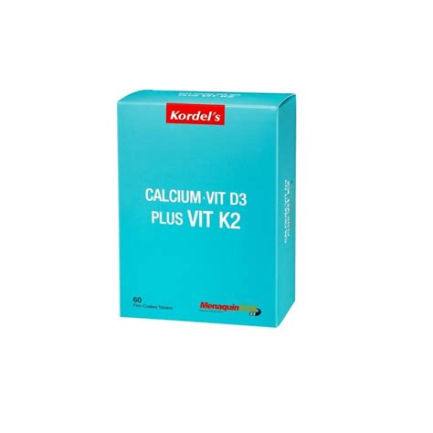 Kordels Calcium Vitamin D3 Plus Vitamin K2 Tablets X 60s Shopee Malaysia