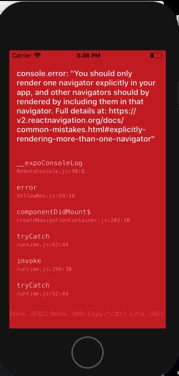 Explicitly Rendering More Than One Navigator Problem Issue React Navigation React