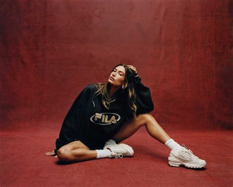 Hailey Bieber Channels The S In Fila Campaign In India With Photographs By Renell Medrano