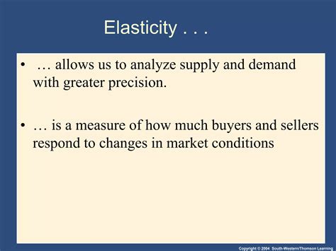 Elasticity Ppt
